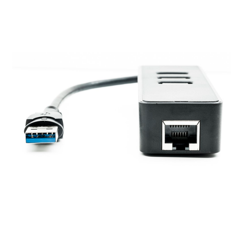 Adaptador USB 3.0 para cabo LAN / RJ45 Gigabit Ethernet -3 portas USB 3.0