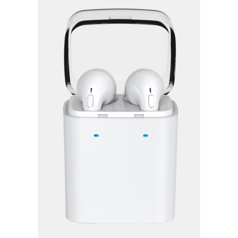Mini fone de ouvido Bluetooth com caixa de carga Cor Branco